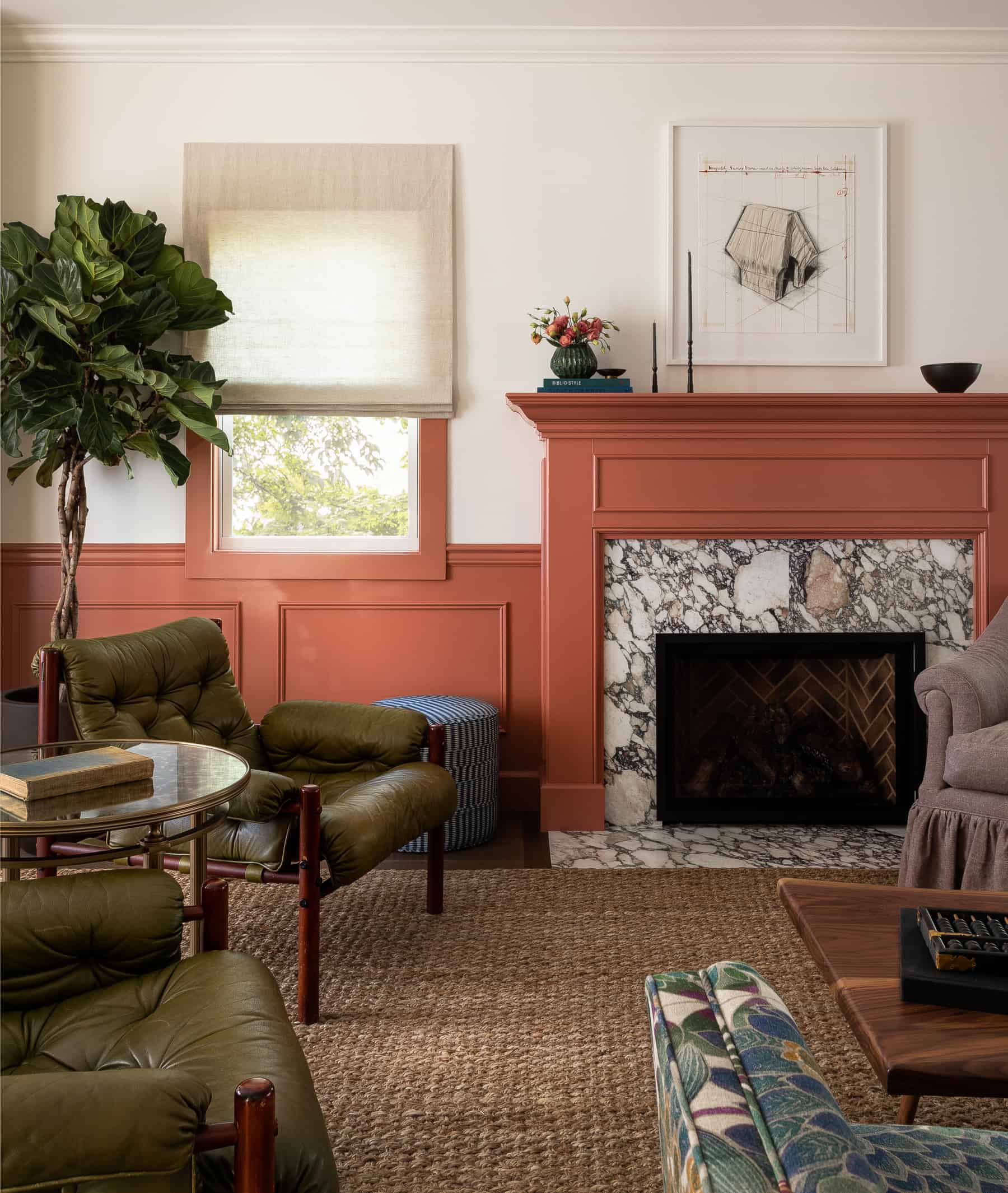 Heidi-Caillier-Design-Seattle-interior-designer-red-paint-walls-marble ...